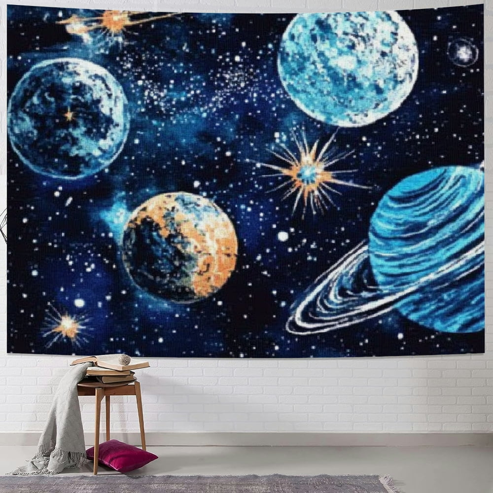 BCIIG Planets Stars Space Tapestry Wall Hanging Unique Style Graphic ...