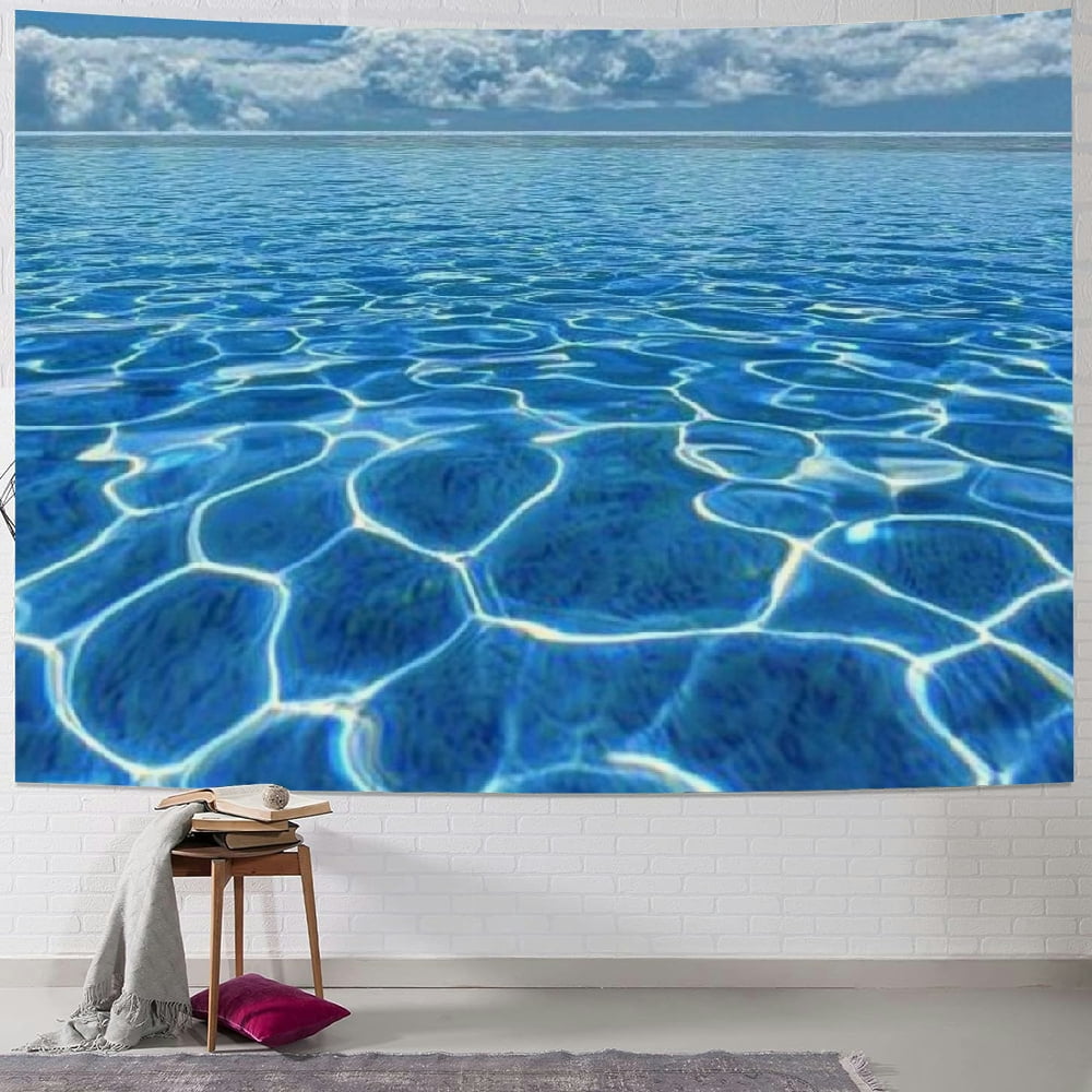 BCIIG Pool Water Sky Tapestry Wall Hanging Unique Style Graphic ...