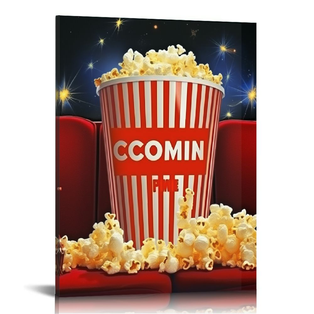 BCIIG Popcorn Fine Art Aesthetic Poster Print Wall Painting for Living ...