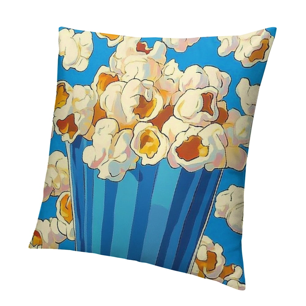 BCIIG Popcorn Pillowcase, Cute Popcorn Pillowcase, Popcorn Theme ...