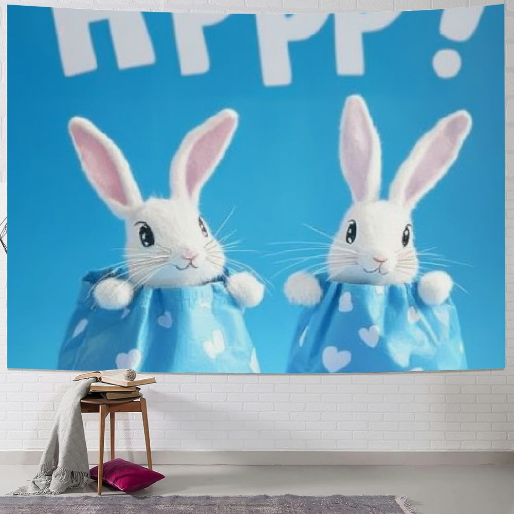 BCIIG Rabbit Tapestry Wall Hanging Unique Style Graphic Tapestry Home ...