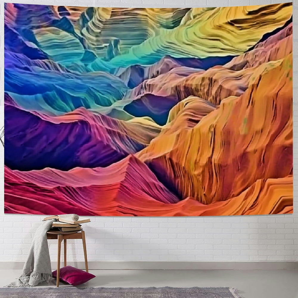 BCIIG Rainbow Sky Tapestry Wall Hanging Unique Style Graphic Tapestries ...