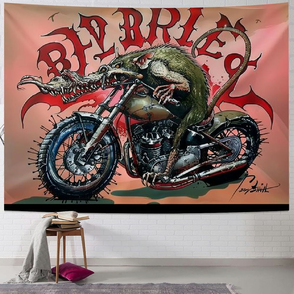 BCIIG Rat Flag Fink Motorcycle Racing Poster Banner Race Car for Car ...
