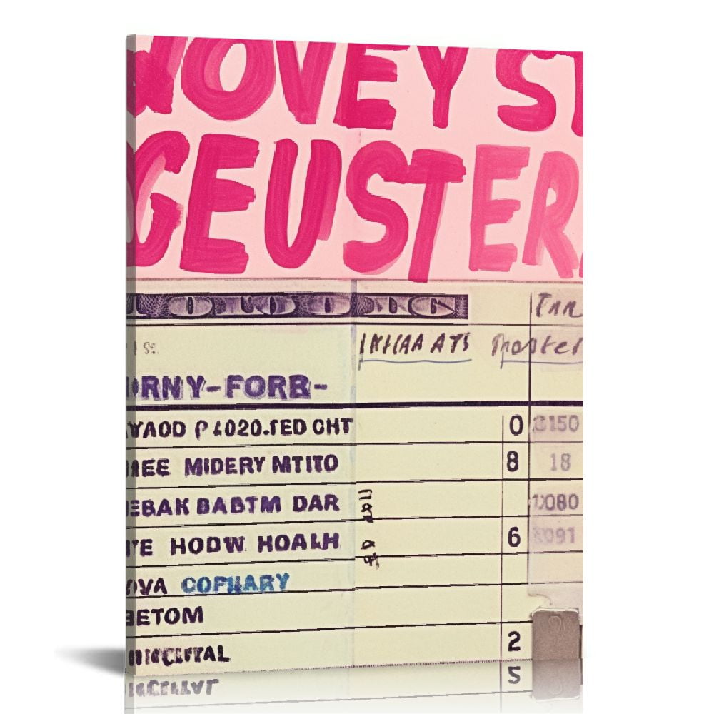 BCIIG Receipt Fine Art Aesthetic Poster & Print Wall Painting for Home ...