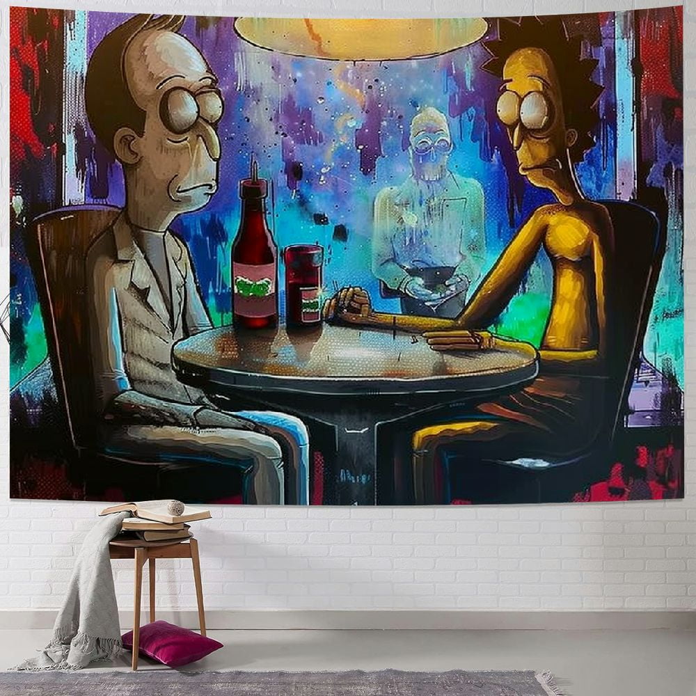 BCIIG Rick Morty Tapestry for Bedroom Aesthetic, Teen Girl and Boy ...