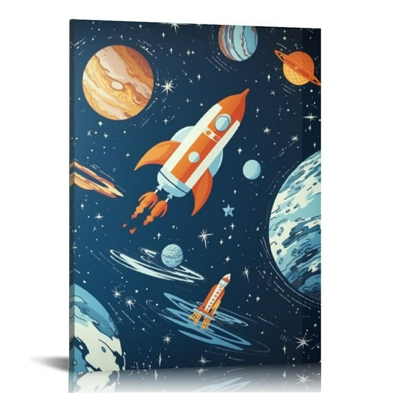 Rocket Ship Painting Rocket Paintings Page 1