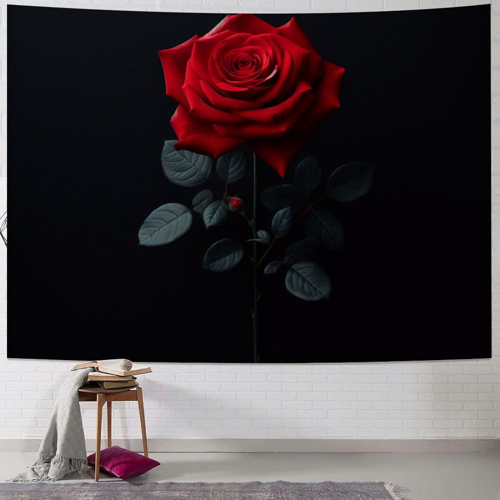 BCIIG Rose Tapestry Wall Hanging Unique Style Graphic Tapestries Home ...