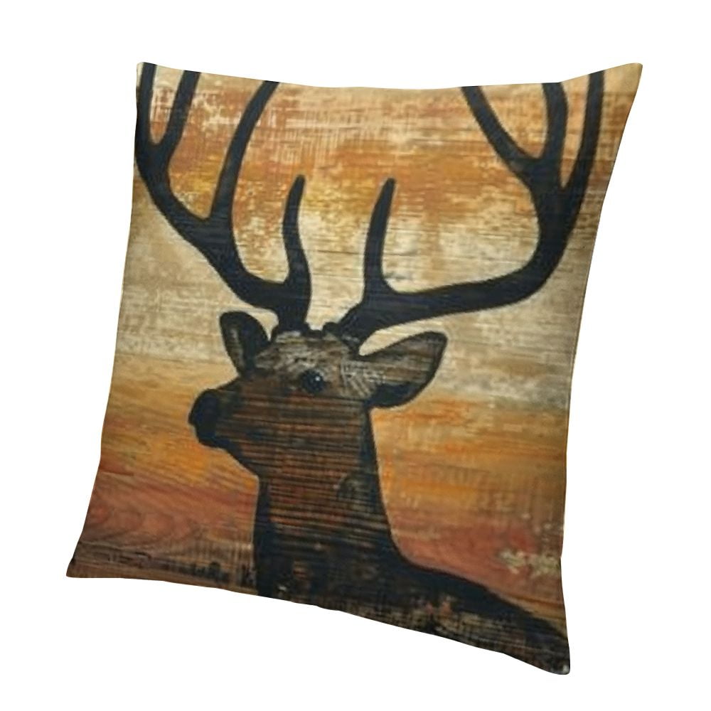 BCIIG Rustic Wildlife Cabin Decor Pillow Covers ,Cabin Decor,Log Cabin ...