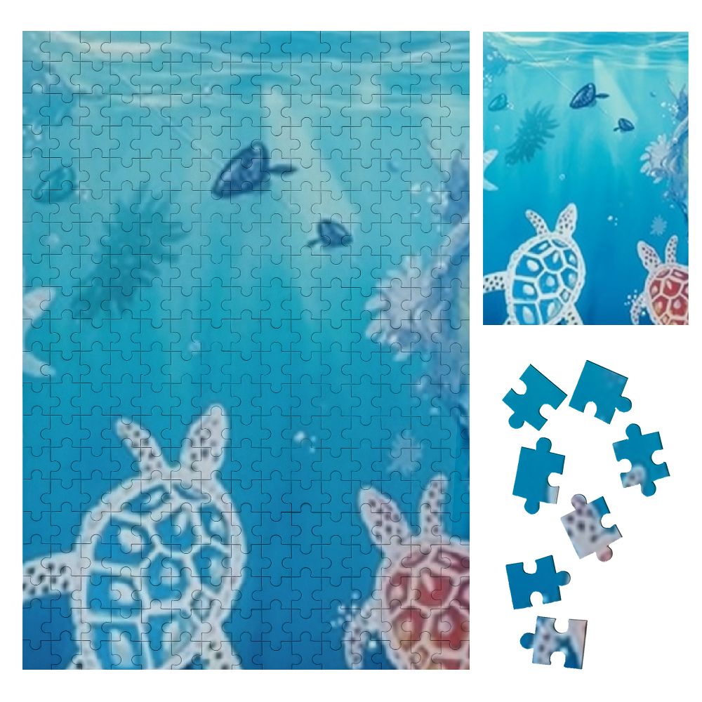 BCIIG Sea Turtles Starfish Underwater Wooden Jigsaw Puzzle Vertical ...