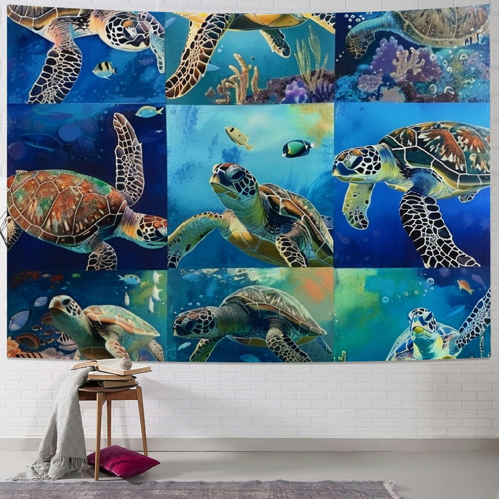 BCIIG Sea Turtles Tapestry Wall Hanging Unique Home Decor Art 50x40inch ...