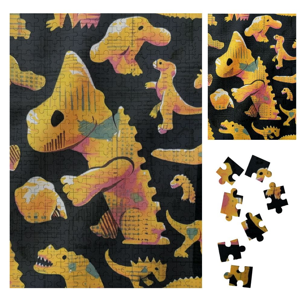 BCIIG Shapes Bones Maximalism Wooden Jigsaw Puzzle Vertical Style ...