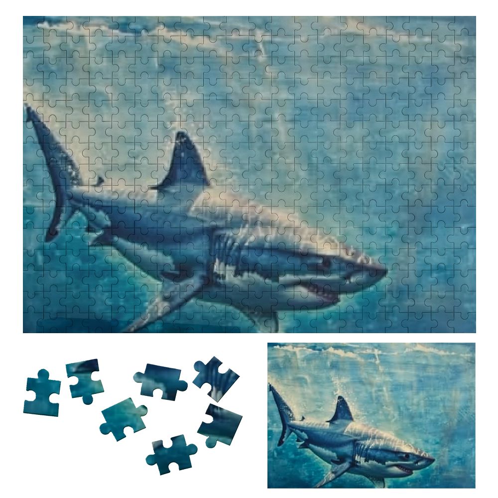 BCIIG Shark Wooden Jigsaw Puzzle Challenging Difficult Wood Puzzles for ...