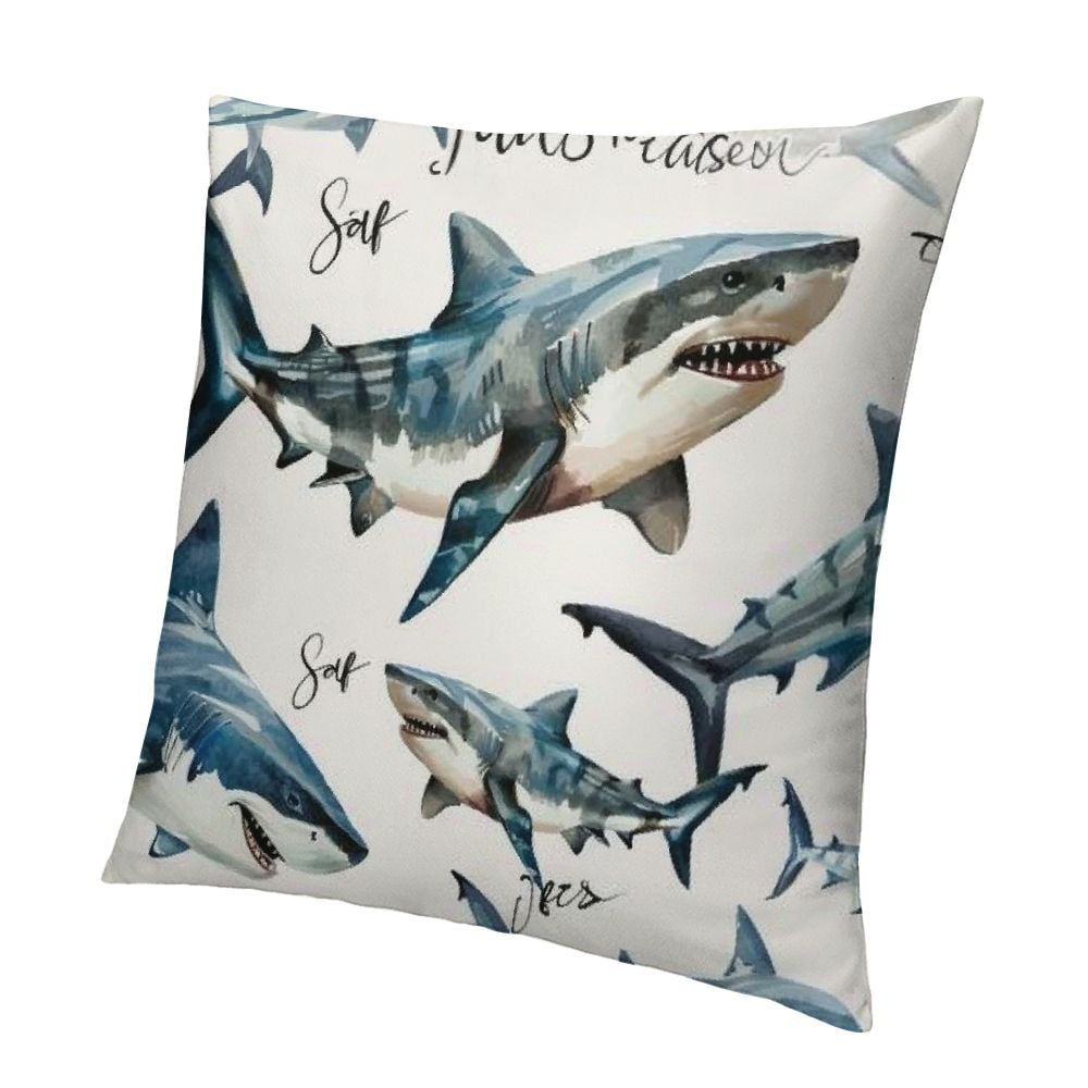 BCIIG Sharks Ocean Animals Themed Pillow Cover, Sharks Pillow ...
