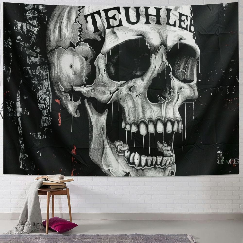 BCIIG Skull Quote Truth Tapestry Wall Hanging Unique Style Graphic ...