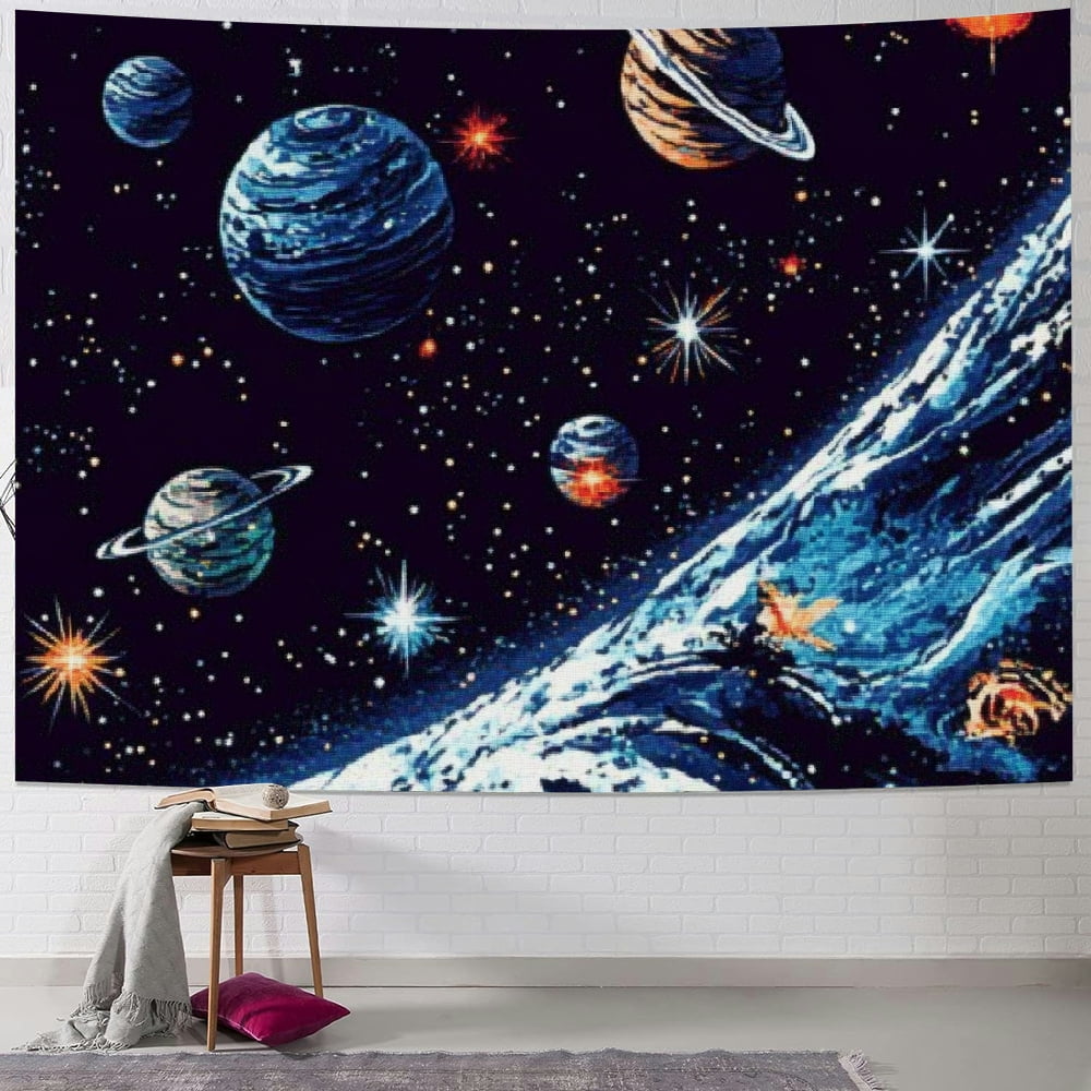 BCIIG Space Planets Stars Tapestry Wall Hanging Unique Style Graphic ...