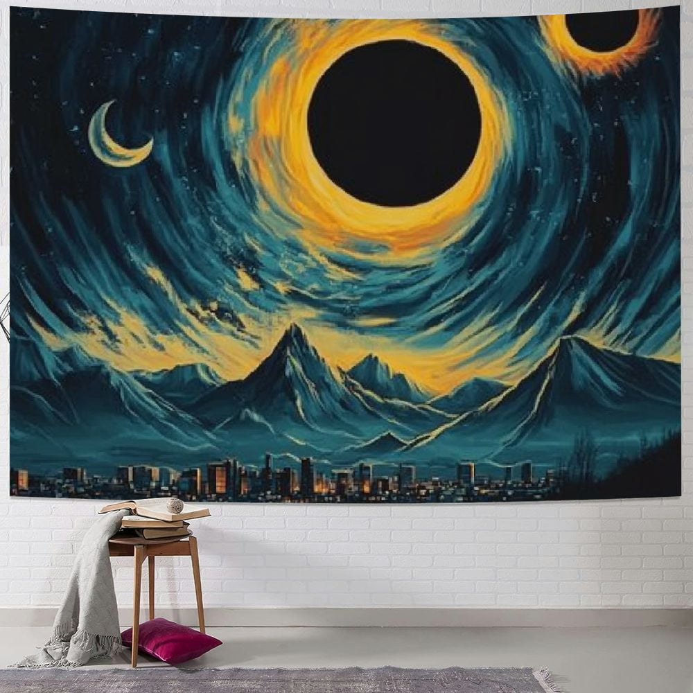 BCIIG Starry Night Tapestry Vincent Van Gogh Tapestries Oil Painting ...