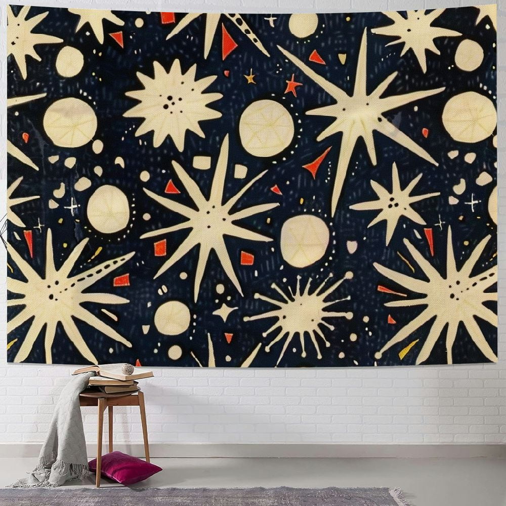 BCIIG Stars Circles Maximalism Tapestry Wall Hanging Unique Style ...