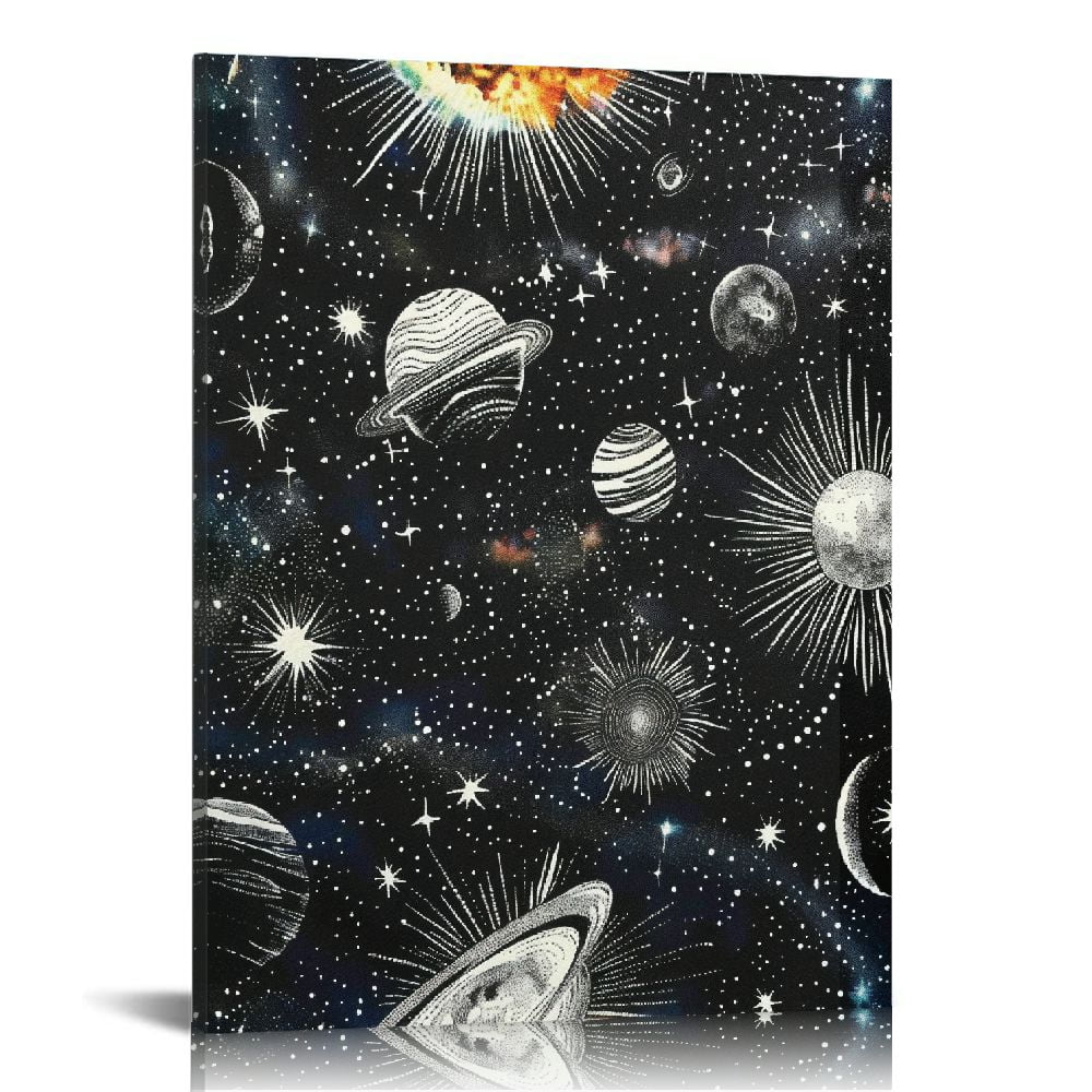 BCIIG Stars Planets Cosmic Aesthetic Poster & Print Wall Painting for ...