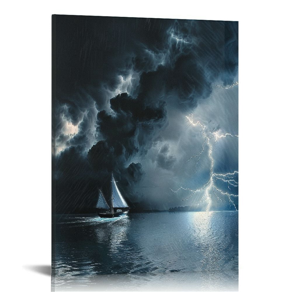 BCIIG Storm Lightning Fine Art Aesthetic Poster & Print Wall Painting ...