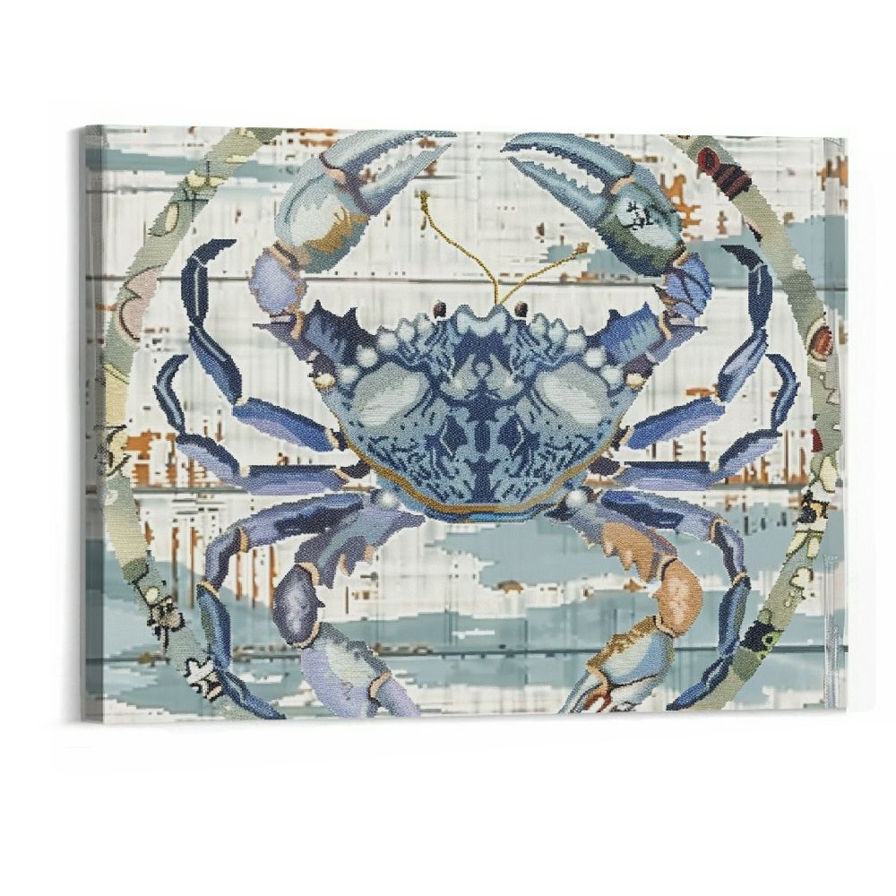 BCIIG Stupell Industries Sea Life Plank Pattern Animals & Insects Painting Unframed Art Print ...