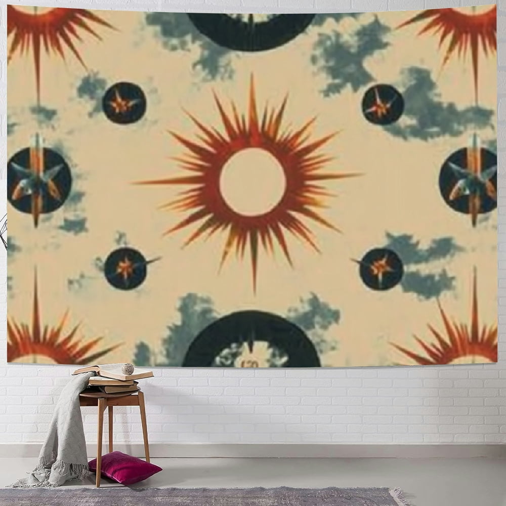 BCIIG Sun Star Circle Tapestry Wall Hanging Unique Style Home Decor ...