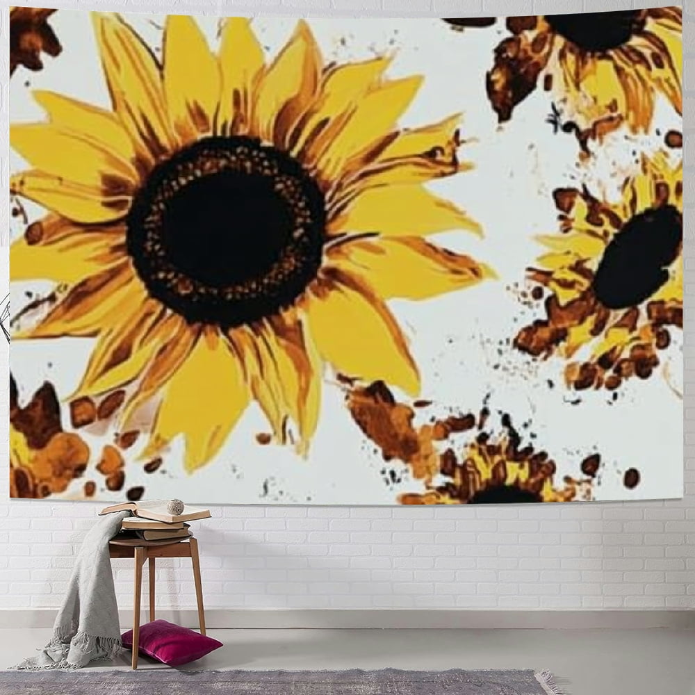 BCIIG Sunflower Tapestry Wall Hanging Unique Style Graphic Tapestries ...