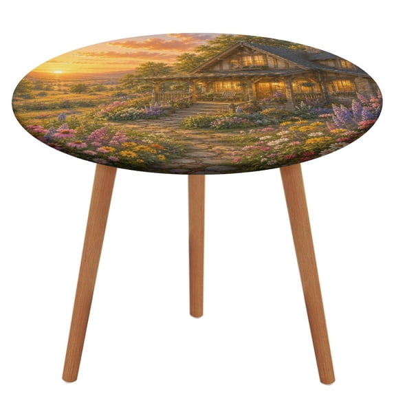 BCIIG Sunset Country Cottage Table Cloth, Waterproof Oil-Proof ...