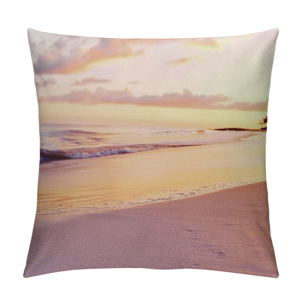 BCIIG Sunset Surfboard Graphic Decorative Cushion Throw Pillow Cover ...