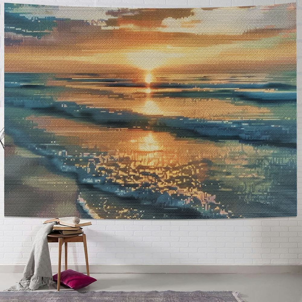 BCIIG Sunset Tapestry Wall Hanging Unique Style Graphic Tapestries Home ...