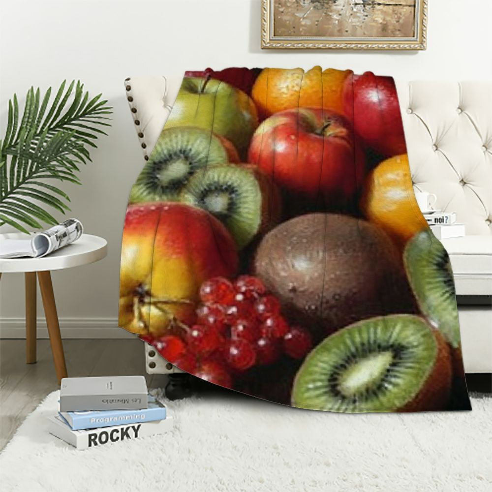 BCIIG Super Soft Blanket Fresh Fruit & Vegetable Blanket Lightweight ...