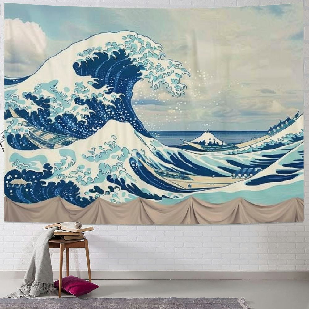 BCIIG Tapastry'S Wall Hanging, Tapestry, Home Decor Tapestry Great Wave ...