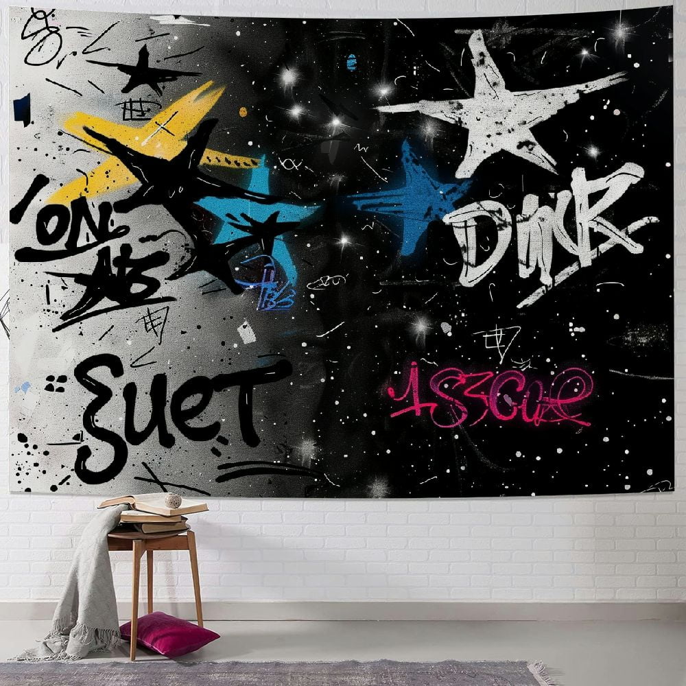 BCIIG Tapestry for Bedroom Aesthetic Rapper Tapestry Black and White ...