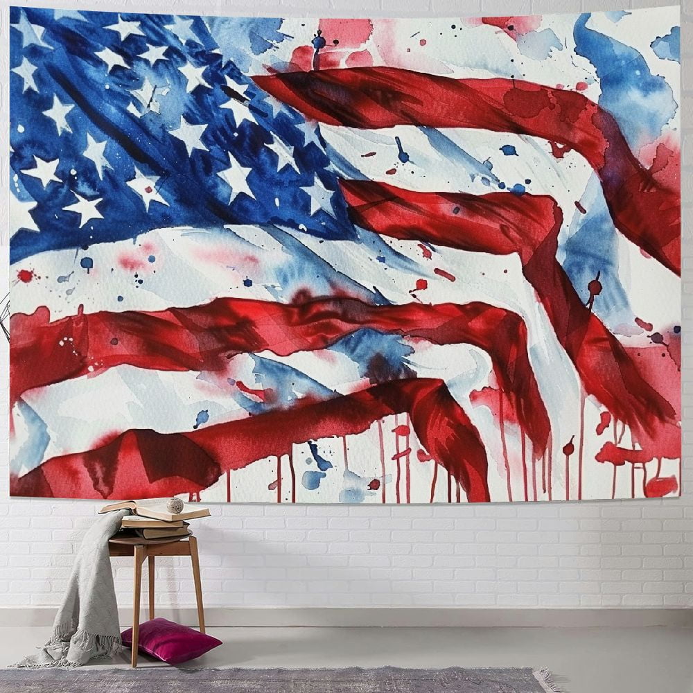 BCIIG Tapestry, Paint Brush Watercolor Digital Stroke Messy Graffiti ...