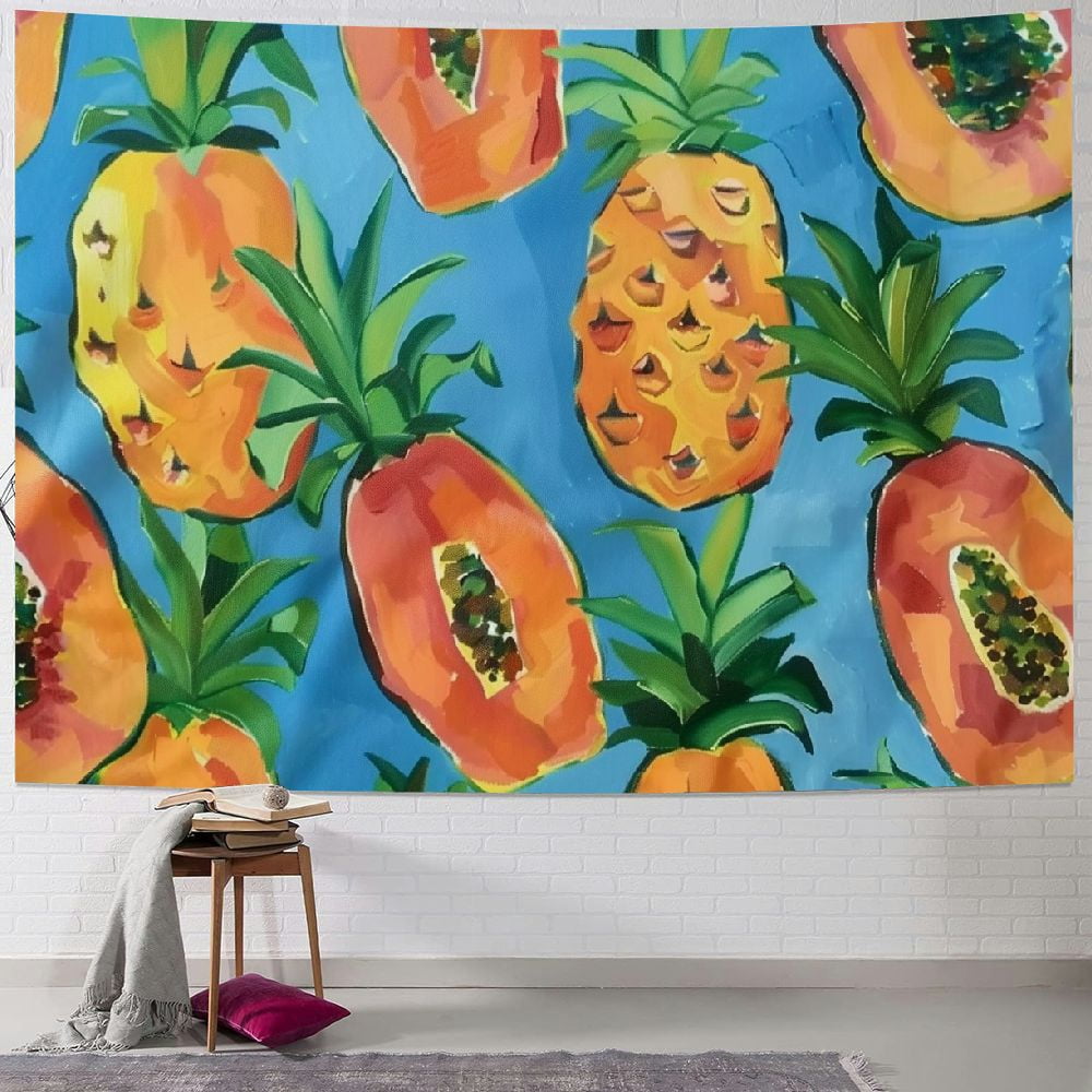 BCIIG Tapestry Papaya Fruit Tapestry Wall Hanging Dorm Backdrop Party ...