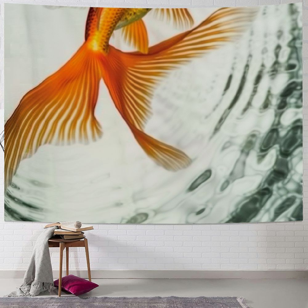 BCIIG Tapestry Wide Wall Hanging Fish Tapestry Vintage Tapestry ...