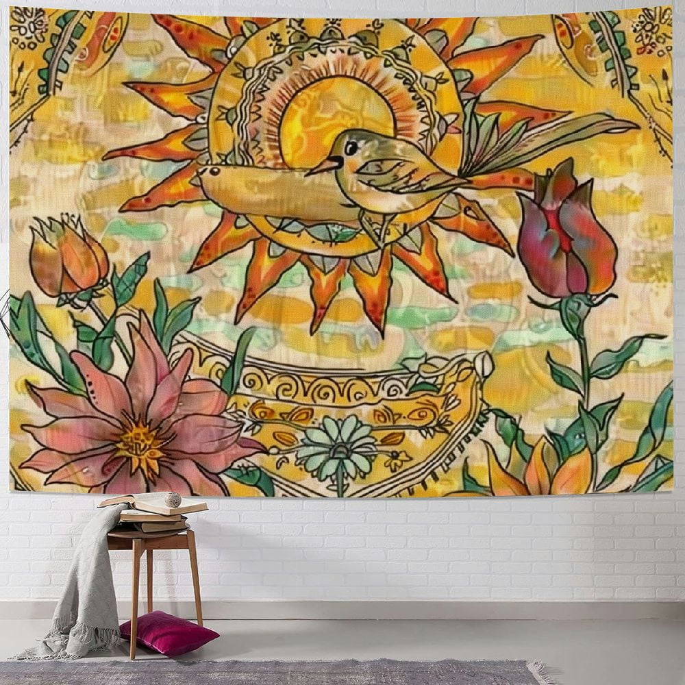 BCIIG Tarot Flag Tapestry- The Sun Moon World Star Tarot Tapestry ...