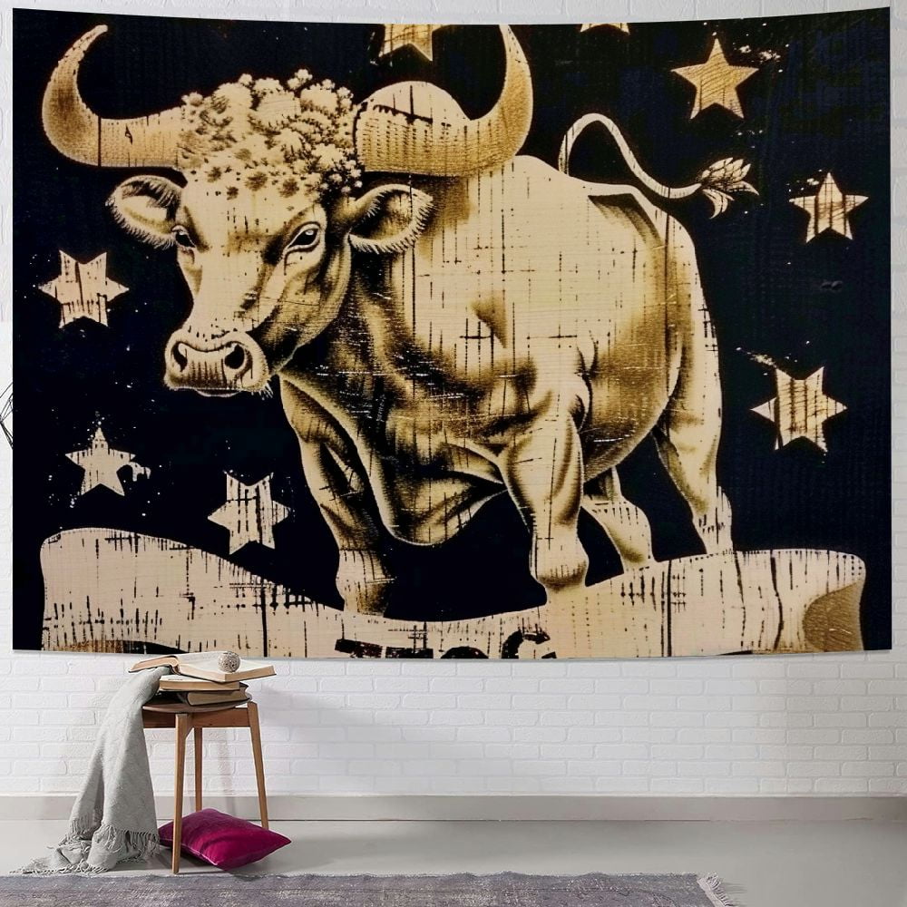 BCIIG Taurus Zodiac Sign Tapestry Wall Hanging Unique Style Graphic ...