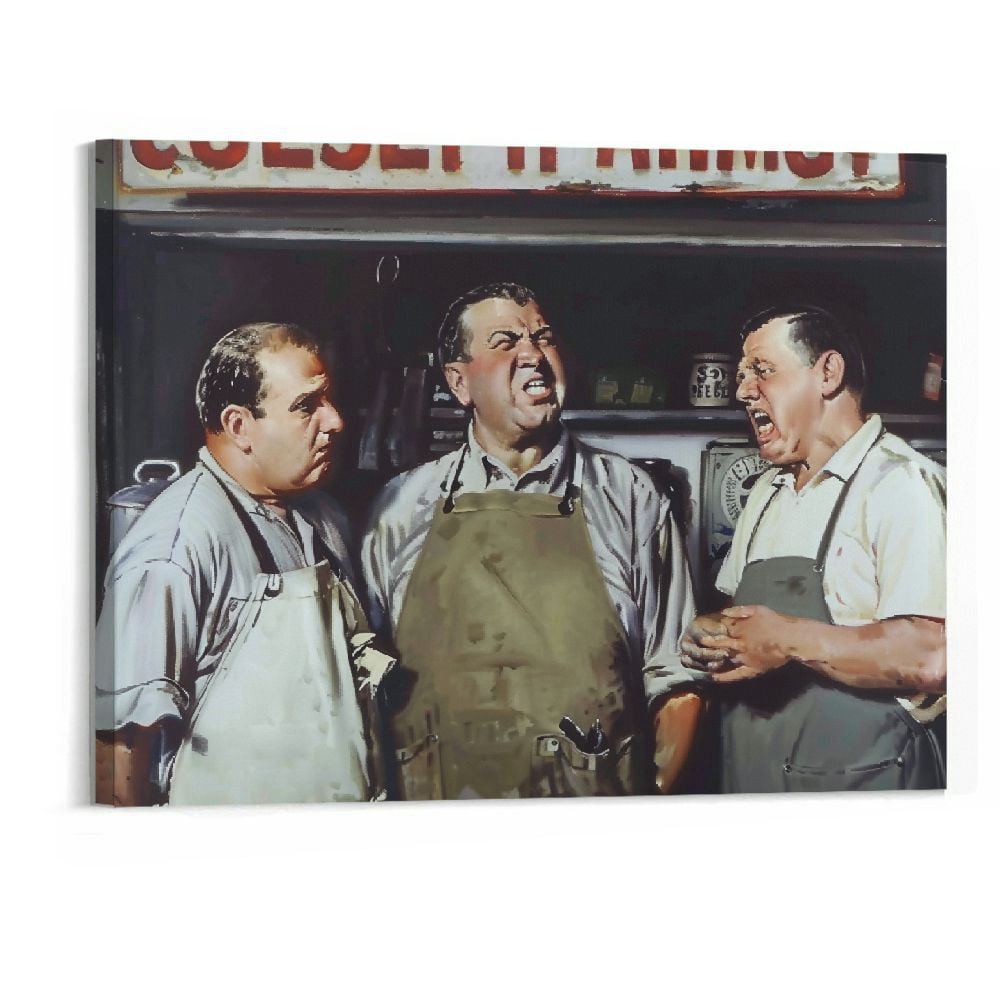 BCIIG The Three Stooges Knucklehead Garage Embossed Metal Sign ...