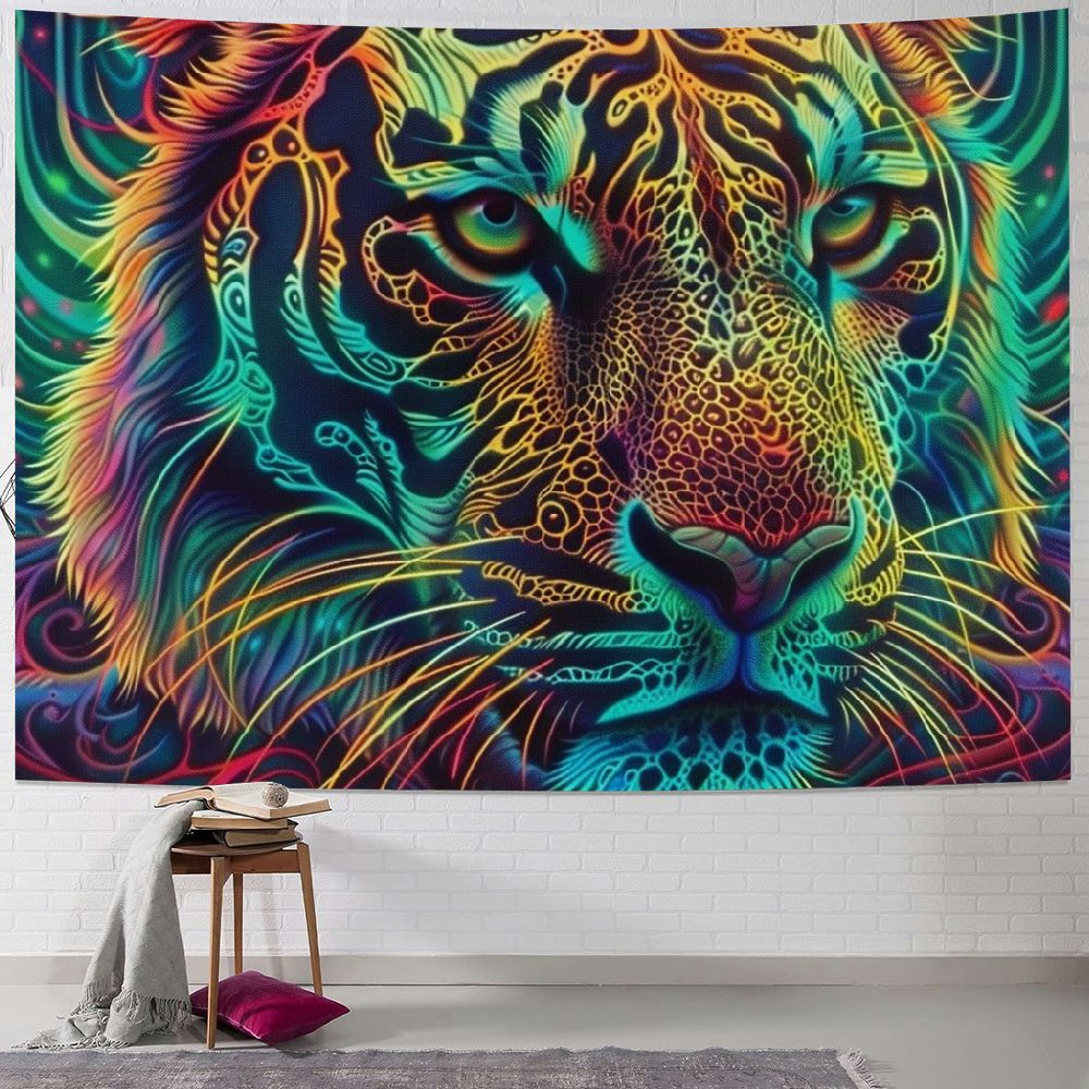 BCIIG Tiger Tapestry Wall Hanging Unique Style Graphic Tapestries for ...