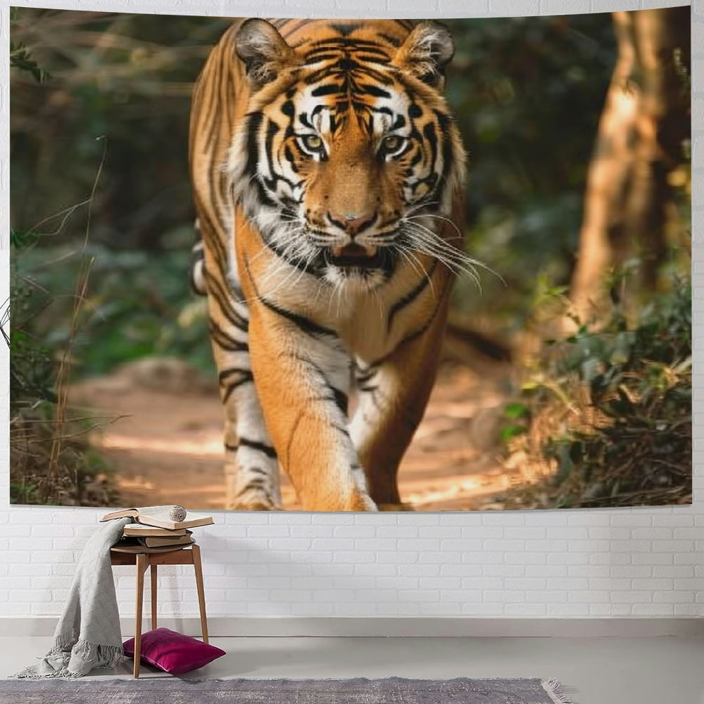 BCIIG Tiger Trees Dirt Path Tapestry Wall Hanging Unique Style 40x30inch - Walmart.com