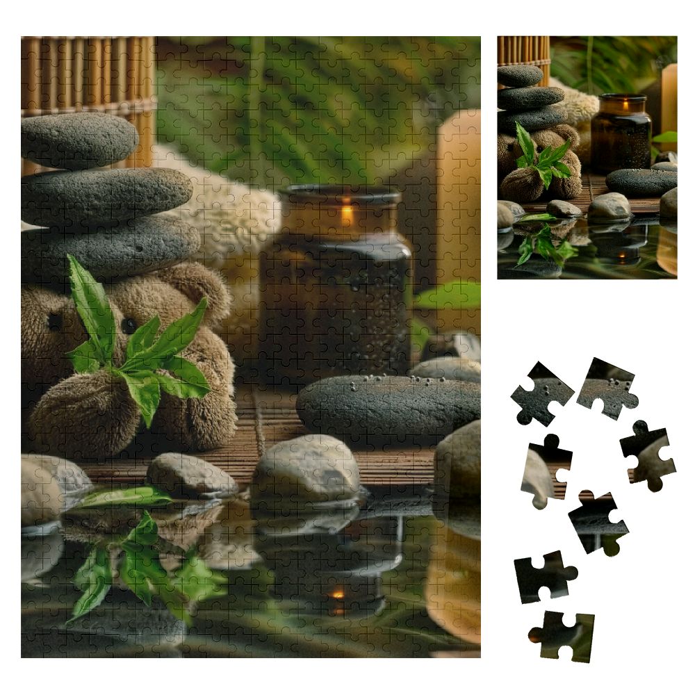 BCIIG Tranquil Wood Puzzle Vertical Challenging Difficult Wooden ...