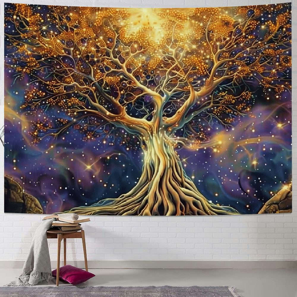 BCIIG Tree of Life Tapestry Spiritual Star Galaxy Vertical Tapestry ...