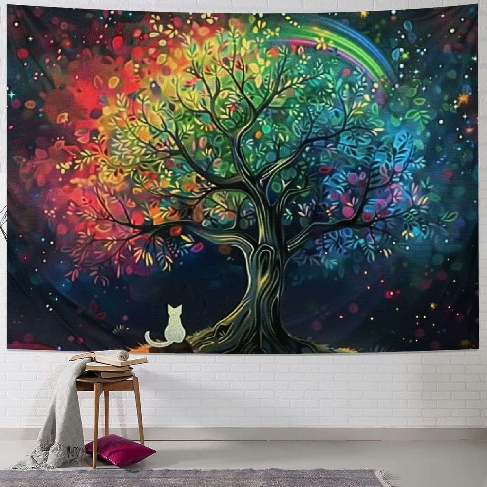 BCIIG Tree of Life Tapestry Black Light Tapestry Galaxy space Life ...