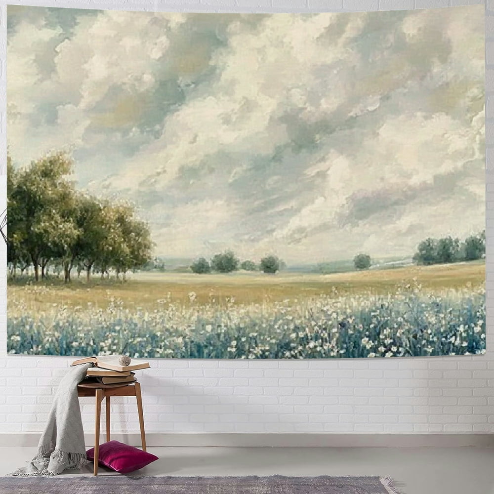BCIIG Trees Clouds Tapestry Wall Hanging Unique Style Graphic ...
