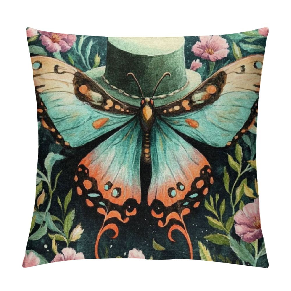 BCIIG Tropical Flowers Butterfies Pillows Cover Nordic Style Throw ...