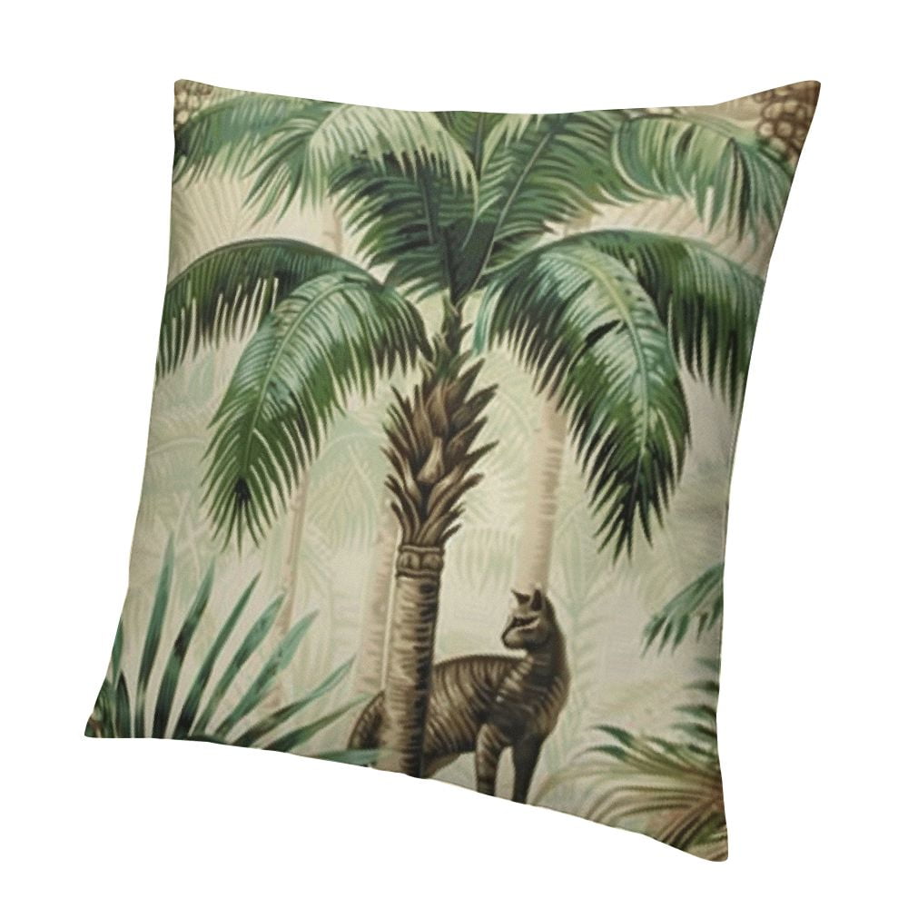 BCIIG Tropical Palm Banana Tree Decorative Pillow Covers Hawaii Coconut ...