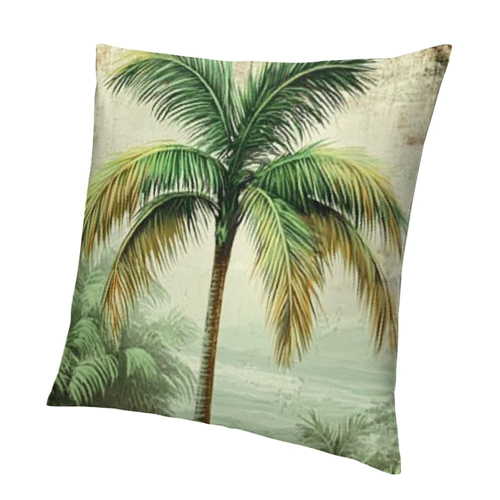 BCIIG Tropical Palm Banana Tree Decorative Pillow Covers Hawaii Coconut ...