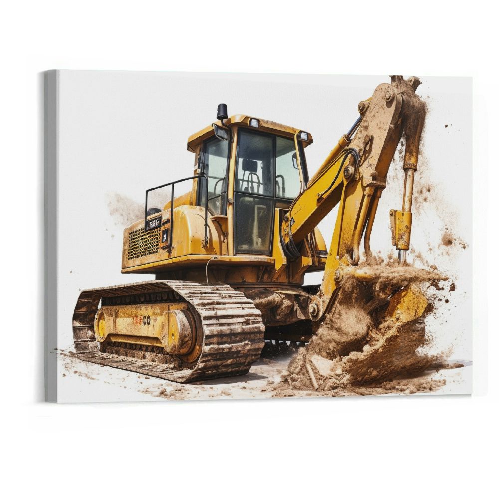 BCIIG Truck Vehicle Wall Art Decor Set of 6 Boys Construction Wall ...