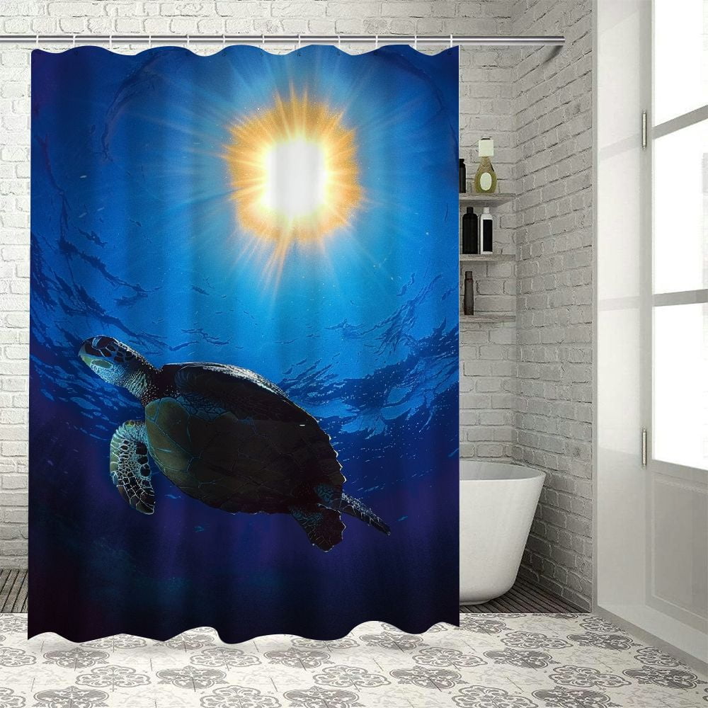 BCIIG Turtle Ocean Sun Bathroom Decoration Set With Hooks - Luxury ...