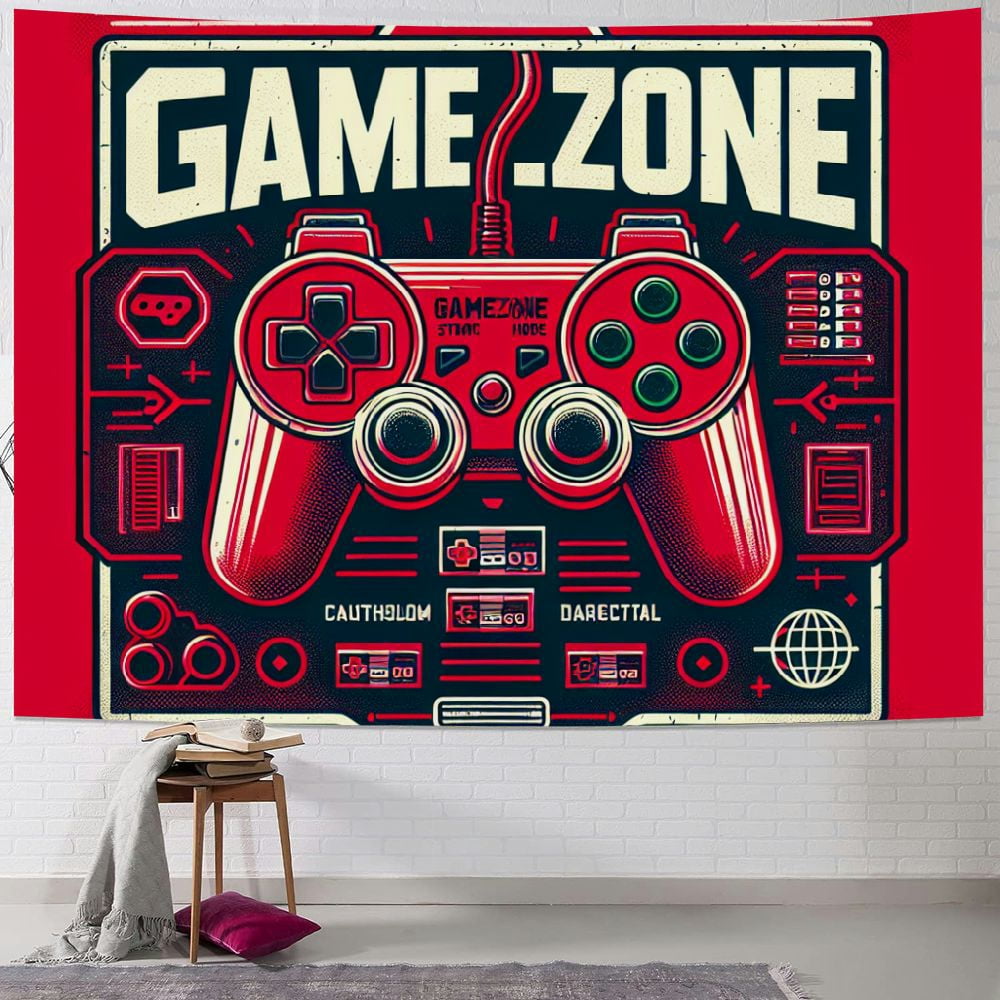 BCIIG Video Game Controller Tapestry Wall Hanging Unique Style Graphic ...